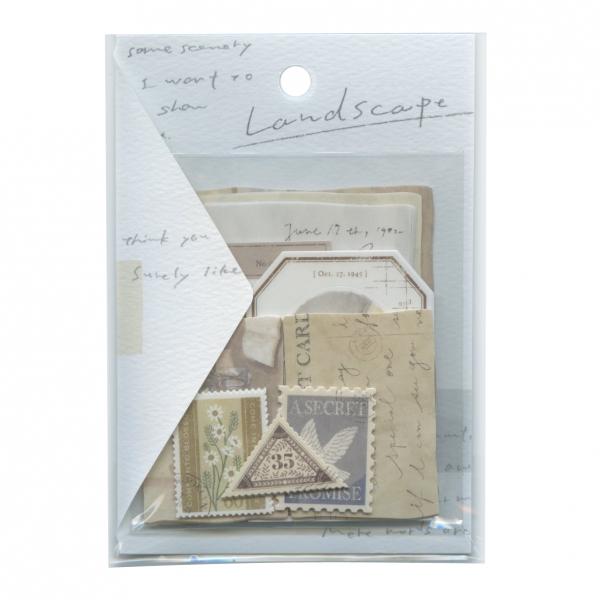 フレークタイプの「Landscape sticker」が登場!風景画というテーマはそのままに「手紙」のイメージをプラスすることで旅先からの便りのような雰囲気をお楽しみいただけるデザインです。仕様・素材:上質紙・内容:10柄×各4枚(計40枚...