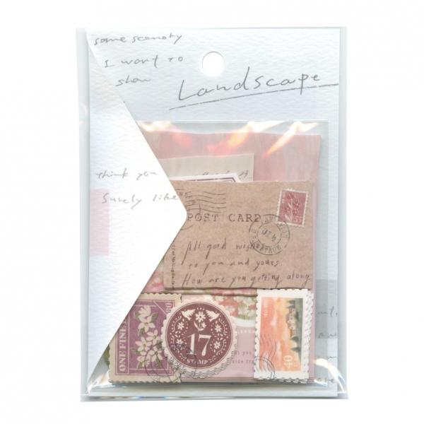 フレークタイプの「Landscape sticker」が登場!風景画というテーマはそのままに「手紙」のイメージをプラスすることで旅先からの便りのような雰囲気をお楽しみいただけるデザインです。仕様・素材:上質紙・内容:10柄×各4枚(計40枚...