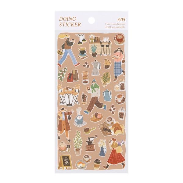 海外の生活をテーマにしたイラストシールです。買い物をしていたり、散歩をしていたり…日常の様子を描いたシールなのでスケジュール帳へのデコにもおすすめです。素材:マスキングテープ: 600000023643: 200000004239: