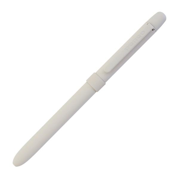 ペンコ(penco)のスリムな多機能ペンです。シャープペンシルと黒・赤のボールペン2色の機能を搭載。本体軸を回転させて芯の種類を変更します。本体は真鍮製のボディにマット加工を施してあり、グリップ部にはローレットリングを配置。高級感のあるデザ...