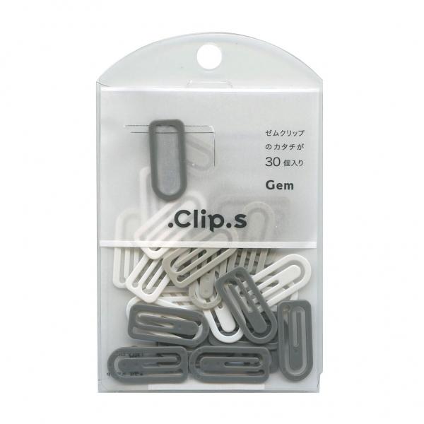 ゼムクリップの形をモチーフにしたクリップです。厚みはわずか1ミリ、小さくても最大10枚までのコピー用紙をはさめます。30個入り: 600000023941: