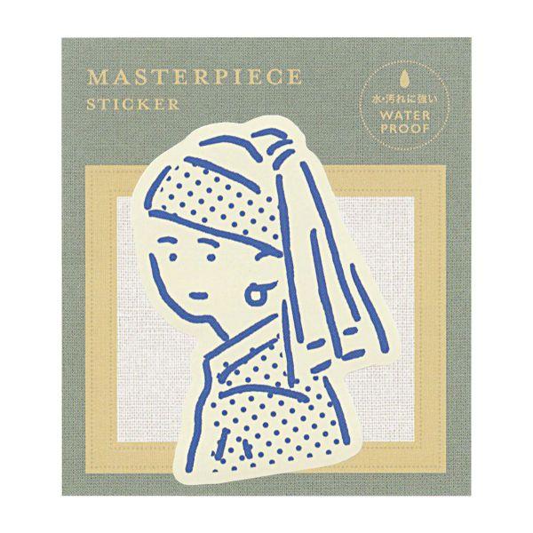 どこかで見た覚えがあるかもしれない、ステーショナリーブランド「MATOKA」で人気の絵柄がダイカットステッカーになりました。名画をテーマにしたマスターピースシリーズの「真珠の耳飾りの少女」です。水や汚れに強いラミネート加工。スマホケースに貼...