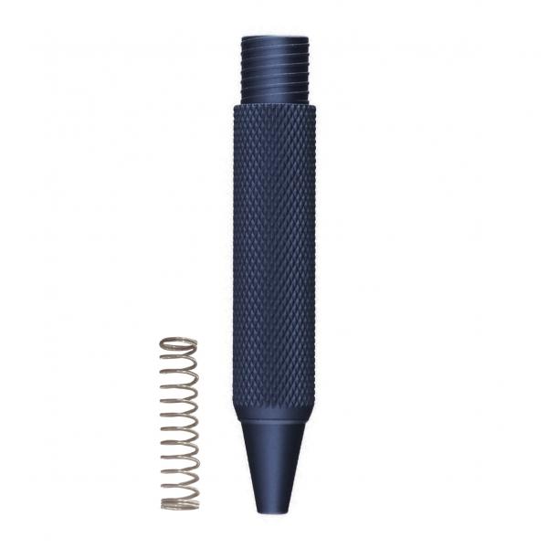 市販のボールペン、フリクションボールノックのグリップをお好みの質感に交換できるUNUS PRODUCT SERVICEの替えパーツです。素材にはアルミを使用しており、ローレット加工を施したグリップはホールド感を向上させて文字が書きやすくなり...