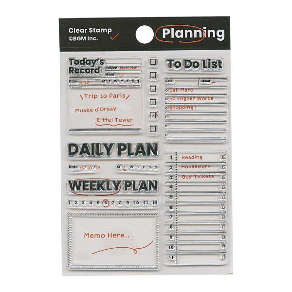 透明だから狙ったところに押しやすい、日常的に使えるクリアスタンプシートです。別売りのアクリルブロックに貼って組み合わせて使用するスタンpです。スタンプ裏面に粘着性のシートがついており、何度でも貼って剥がして繰り返しご利用頂けます。細かい文字...