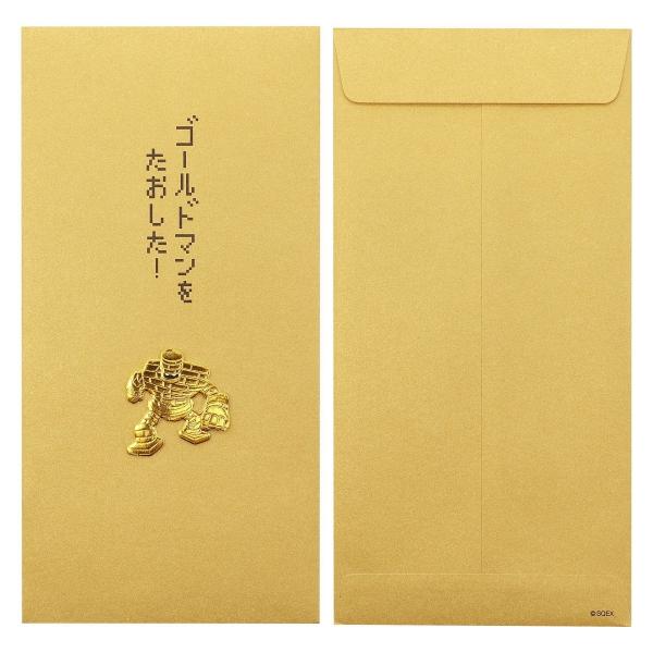 ドラゴンクエスト文具屋ののし袋です。袋の中央には職人の手によって精密に作られたペーパークラフトのドラクエモンスターが付いています。お札を折らずに入れられる縦長サイズなので、チケットのやり取りなどにも使えます。枚数:2枚入: 60000002...