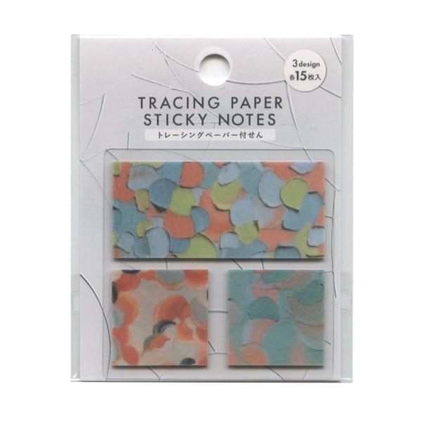 新進気鋭の画家・岡村芳樹氏とコラボレーションした文具&amp;雑貨コレクション。透明感ある素材で作品が映えるトレーシングペーパー付せんです。3種類の異なるデザインの付せんがセットになっています。手帳やノートに貼ってページをデコレーションした...