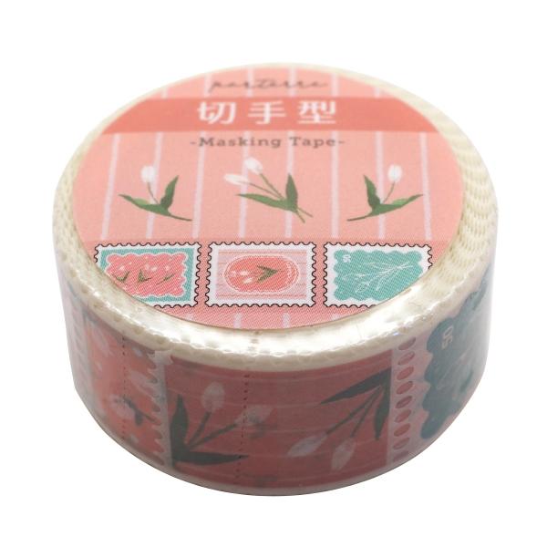 本物の切手のような、花柄のマスキングテープです。一つのマスキングテープに7柄入っていて、ミシン目に沿って切り取ることができます。パルテールはフランス語で花壇という意味。「お気に入りの花で花壇を飾るように、お好みのアイテムで新しい春を始めよう...