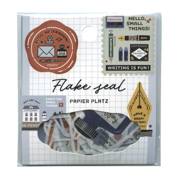 消しゴムはんこ作家ericさんデザインの、金箔入りフレークシール。様々なサイズの、金箔入りマスキングテープ素材のシールです。9柄各6枚入 計54枚: 600000025122: 200000004863: