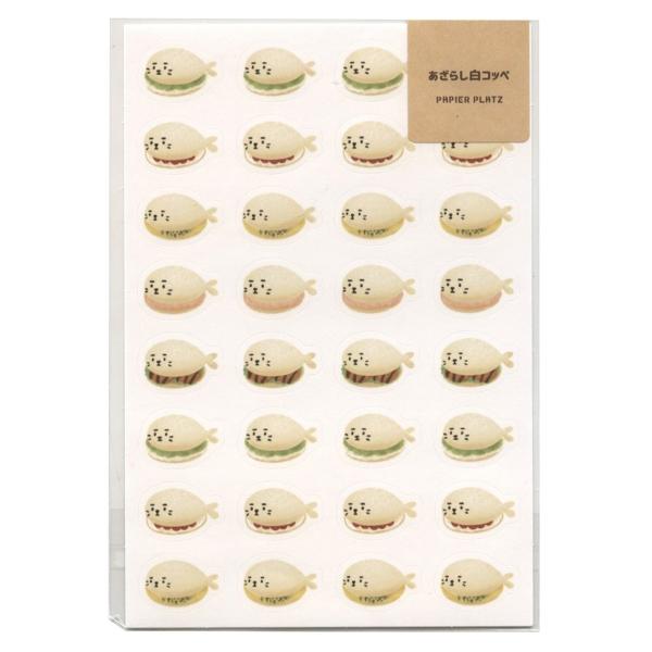 イラストレーターAOYOSHIさんデザインの「たべもの×いきもの」シール。食べ物に扮している動物たちがとてもかわいらしいです。: 600000025131: 200000004861: