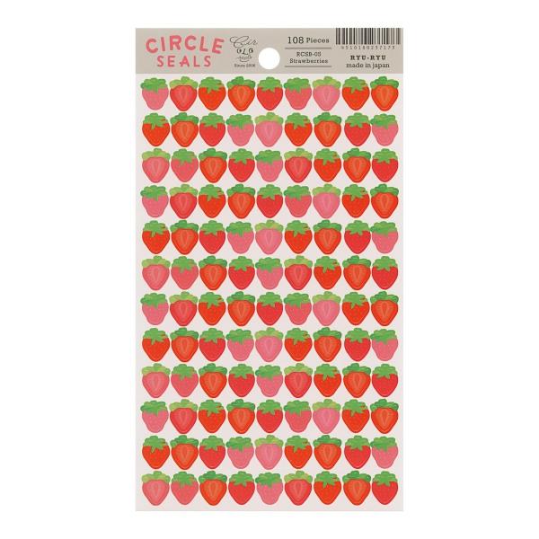 RYU-RYUさんの定番人気シリーズ「サークルシール」がリニューアル!!今回のリニューアルでは原点回帰を意識してシンプルなデザインに。目標達成などのごほうびシールや、メッセージカードのデコレーションなどに使用いただくのはもちろん、シールのコ...