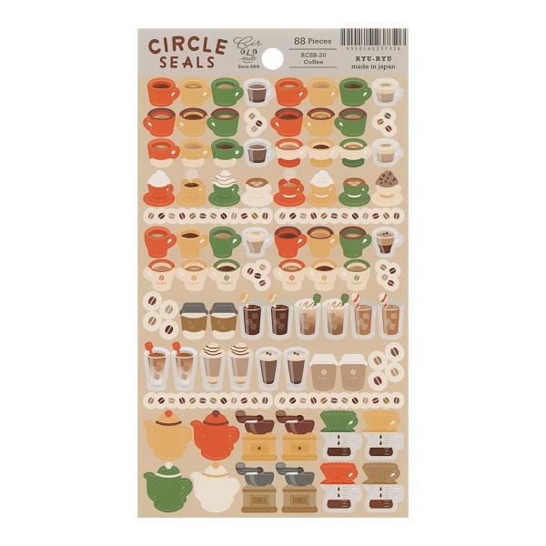 RYU-RYUさんの定番人気シリーズ「サークルシール」がリニューアル!!今回のリニューアルでは原点回帰を意識してシンプルなデザインに。目標達成などのごほうびシールや、メッセージカードのデコレーションなどに使用いただくのはもちろん、シールのコ...