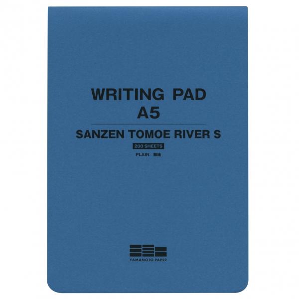 山本紙業WRITING PADシリーズは色々な紙の書き心地を愉しむことができるライティングパッドです。三善トモエリバーSはパルプの絡み合いが従来品よりも均一化し、表面の滑らかさ、インクの滲みにくさが向上しています。また紙厚が5ミクロンほど厚...