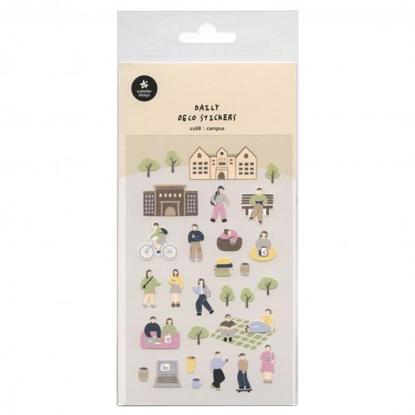 お洒落で可愛いをコンセプトにした韓国のブランド「Sua+elier」(スワテリエ)シリーズのシートシールです。シンプルな色使いが可愛いステッカーで目印やアクセントになります。手紙に貼ったり、手帳のデコレーションなど色々な使い方をお楽しみいた...