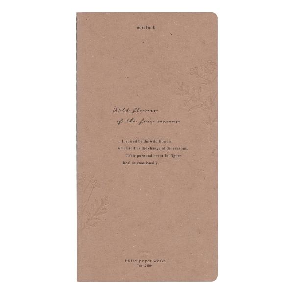 表紙を活版印刷で仕上げたノートで、活版印刷の凹みが、より素敵に上品な可愛らしさを与えてくれています。持ち歩きしやすいスリムな形状のノートで、茶色の糸綴じがいいアクセントになっています。オリジナルのレシピブックにしたり、日記帳や夢ノートに使い...