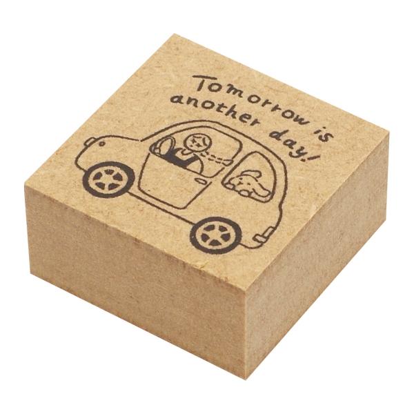 スタンプマルシェの看板ガール、マールちゃんのメッセージスタンプです。Tomorrow is another day!(明日は明日の風が吹く)無地のカードに押すだけで簡単に、メッセージカードをつくることもできます。・日本製: 20000000...