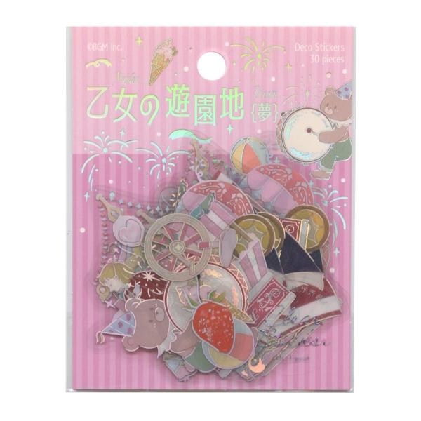 夢のような遊園地の世界が広がるクリアシールです。ひとつずつ貼っていけばあなただけの素敵なテーマパークの開場です。ワクワクを閉じ込めたメルヘンな世界をぜひお楽しみください。仕様:PET素材オーロラ箔押し内容:10種類×各3枚/合計30枚入: ...