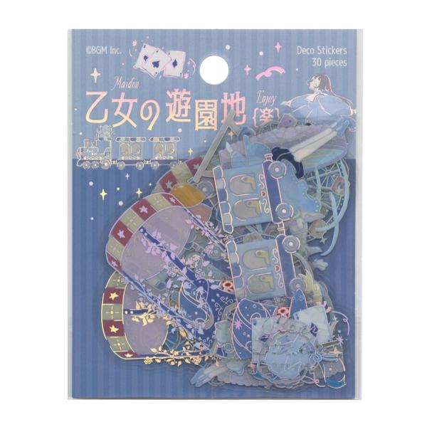 夢のような遊園地の世界が広がるクリアシールです。ひとつずつ貼っていけばあなただけの素敵なテーマパークの開場です。ワクワクを閉じ込めたメルヘンな世界をぜひお楽しみください。仕様:PET素材オーロラ箔押し内容:10種類×各3枚/合計30枚入: ...