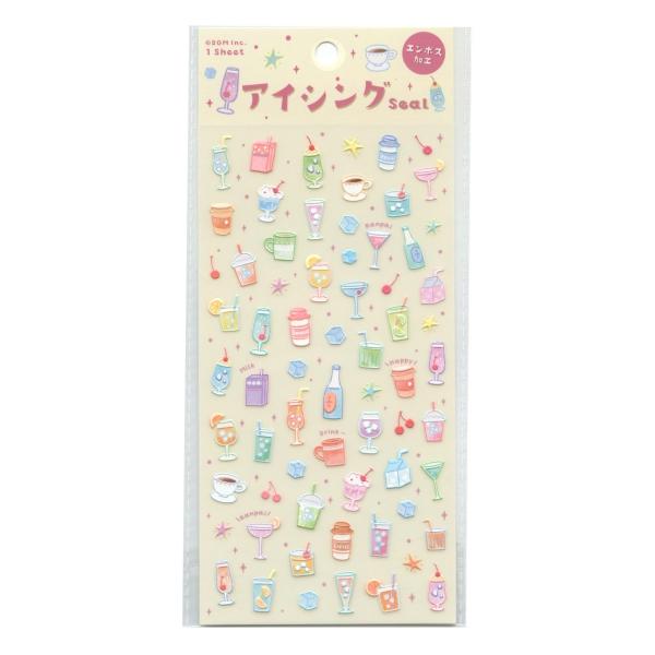 マットな質感で触ると少し立体的でザラっとしている、まさにアイシングクッキーの上の部分のようなシール。パーツは小さいので細かい手帳デコにも最適。指先で感触を楽しみながら見ても癒される可愛いシールです。: 600000025781: 20000...