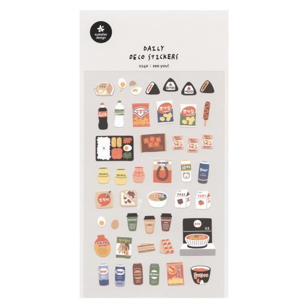 お洒落で可愛いをコンセプトにした韓国のブランド「Sua+elier」(スワテリエ)のシール。シンプルな色使いが可愛いステッカーで、目印やアクセントになります。あなたのアイデア次第で使い方いろいろ。お手紙に貼ったり、手帳の目印にしたり、色々な...