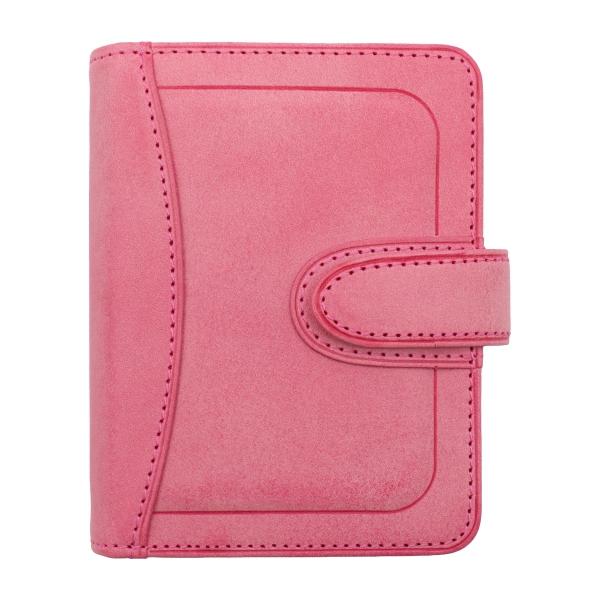 磨くと宝石のような艶が出るロロマレザーを使用した丸くて優しいフォルムが特徴のホックベルトタイプのシステム手帳です。リングは収納力の高い大きいリングを採用。内側のポケットも曲線を描いたデザインになっており、カラーは差し込みタイプで好評だったコ...