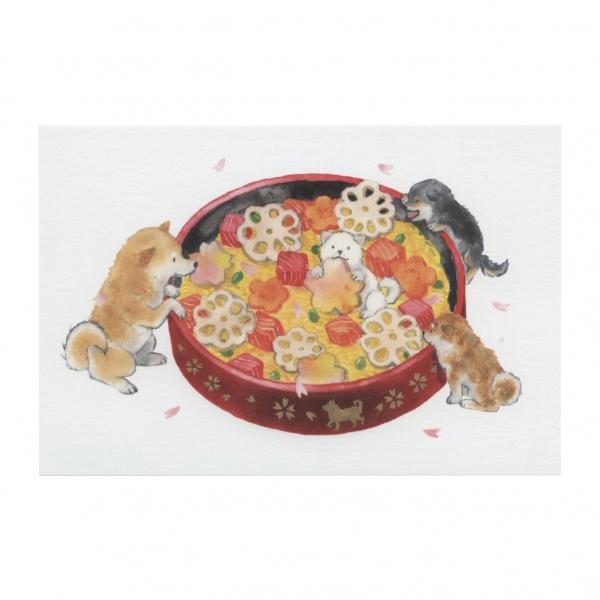 人気イラストレーター村田夏佳氏の「しばいぬとおかし」シリーズの水彩画ポストカードです。人気シリーズから春柄が登場。おいしそうなおやつや春の花と愛らしい柴犬がみずみずしいタッチで描かれています。思わず大切にコレクションしたくなるかわいさです。...