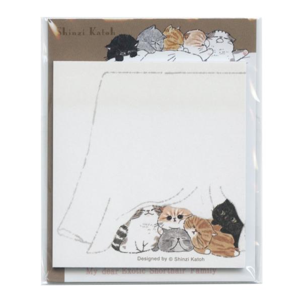 Shinzi Katoh/シンジカトウさんのデザインした、暮らしに溶け込む猫の姿を描いたMy dear catsシリーズ。メモや伝言に便利な付箋には、ふんわりかわいらしい猫のイラストが描かれています。30枚入: 600000026367: ...
