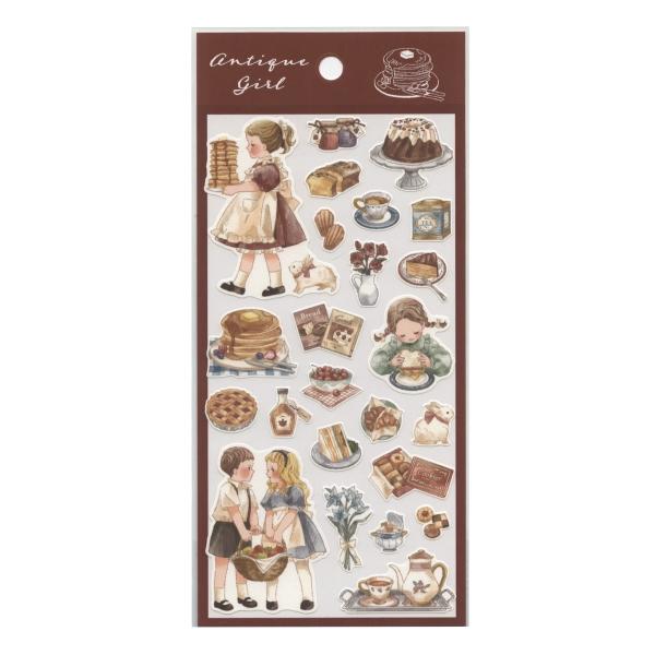 アミステッカーで大人気の「アンティークガール」のシートシールです。世界観を楽しめるモチーフピースと、男の子とセットのピースが追加されました。・素材:上質紙・生産国:日本製: 600000026383: 200000005505: