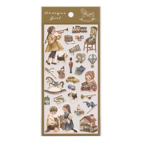 アミステッカーで大人気の「アンティークガール」のシートシールです。世界観を楽しめるモチーフピースと、男の子とセットのピースが追加されました。・素材:上質紙・生産国:日本製: 600000026383: 200000005505: