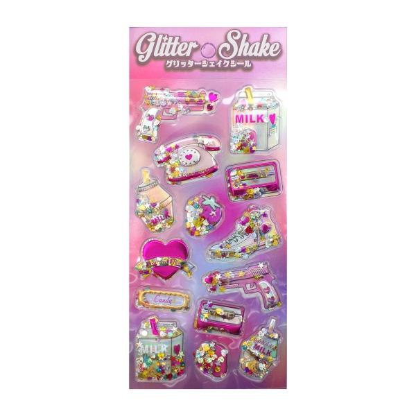 ふわっと膨らんだシールの中に星やハートの形をしたパーツが入ったエアインシール。シールを振るとシャカシャカ音がします。シール帳にはもちろん、手帳やスマホなどオリジナルデコにおすすめです。素材:PVC・エポキシ樹脂中国製: 6000000263...