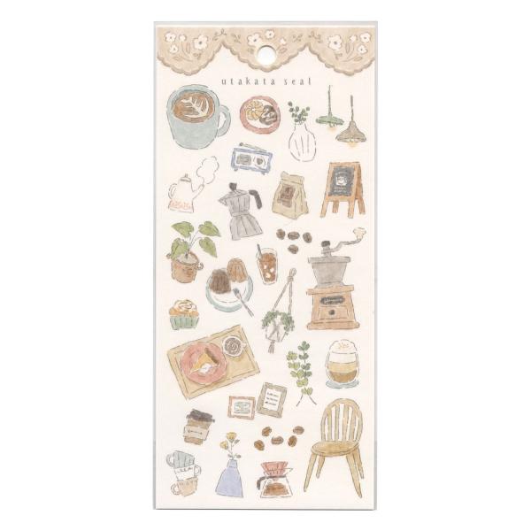 淡く優しい雰囲気のモチーフシールです。さらりとしたイラストタッチがこなれ感を演出してくれます。透けにくい紙素材なので淡い色合いでも存在感があるシールです。素材:上質紙生産国:日本: 600000026385: 200000005507: