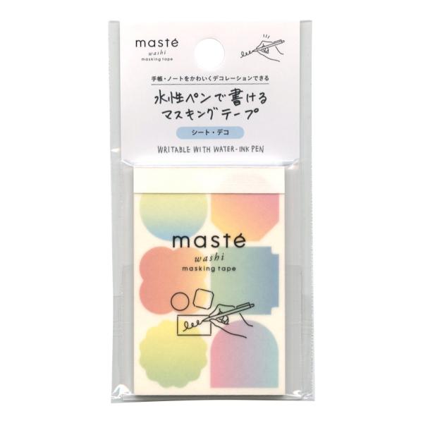 ラベルやデコにピッタリ、水性ペンで書き込めるフレークタイプのマスキングテープです。タイトルを書き込んだり予定を目立たせたり、使いやすいデザイン。ノートや手帳にはもちろん、キッチンなどの水回りでラベルとしても使用できます。・合計20枚入: 6...