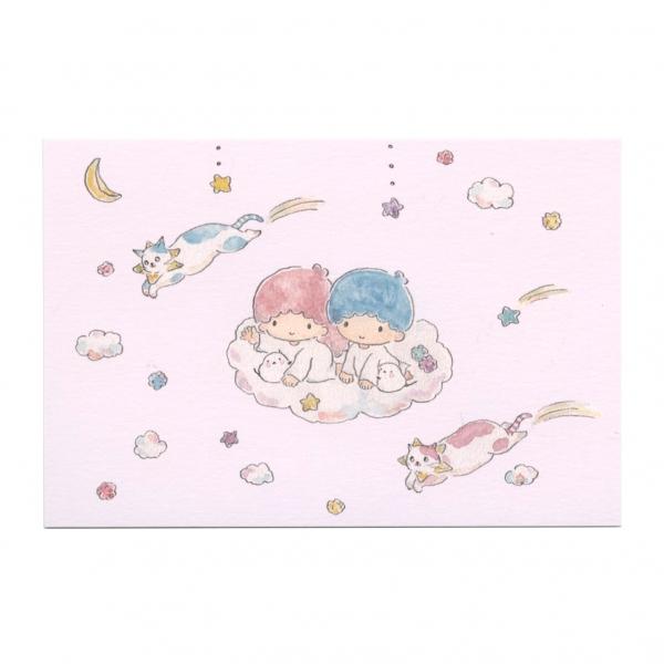 トコロコムギさんとサンリオがコラボしました。サンリオのキャラクターになりきっているコムギアニマルたちが、甘いスイーツの世界で楽しんでいるポストカードです。: 600000026516: 200000005549: