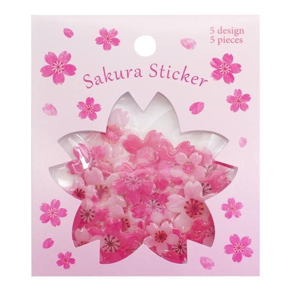 さくらデザインのフレークシールです。: