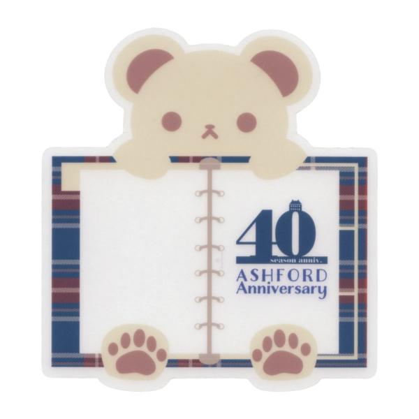 アシュフォードのオリジナルステッカーです。アシュフォード40周年の軌跡の始まりであるイギリスとアシュフォードのタータンチェック、そして40周年の特別なロゴをモチーフにしたデザインです。: 600000026643: 200000005617: