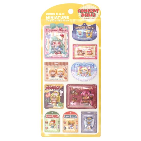 ミニチュアパッケージをテーマにしたカプセルシールです。実際にお店に並んでいそうなデザイン。キーホルダーにしたり、シール交換にぴったりなシールです。素材:硬貨PVC・PU内容:10ピース入り生産国:中国※6個までメール便対応可: 600000...