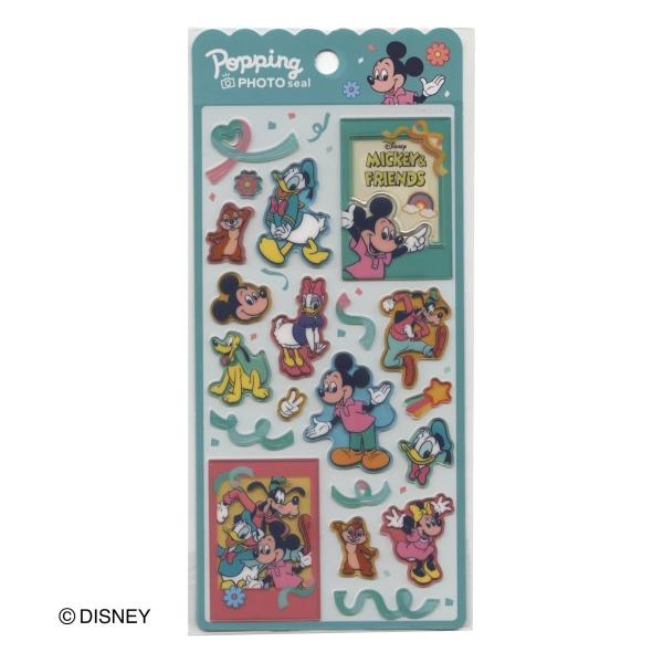 ぷっくりと立体的なディズニーキャラクターのシールです。フォト風のデザインがとてもかわいらしいです。: 600000027025: 200000005818: