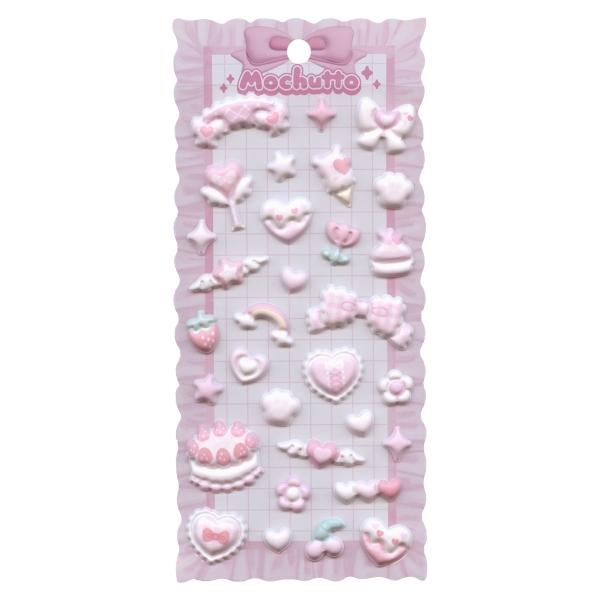 ふわふわでもちもちな触感のマシュマロシール。発砲PVCを素材として厚みがあり、スマホケースなどのデコにおすすめです。: 600000027143: 200000005882: