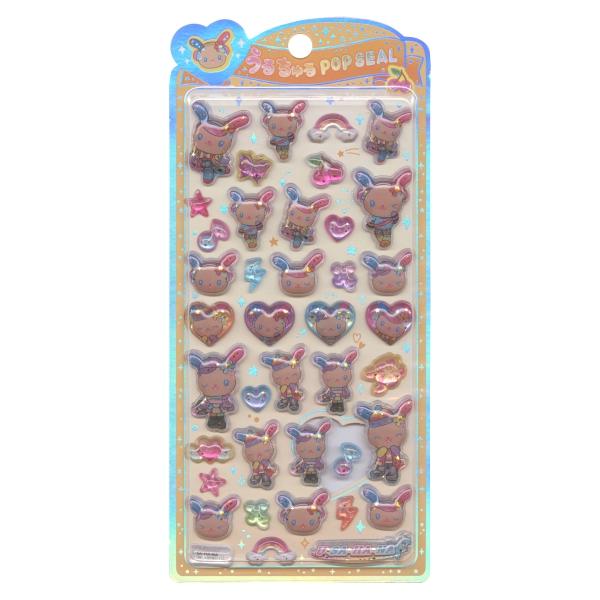 ぷっくりした立体感+ホログラムのキラキラ感がちゅるちゅるしててかわいさ抜群のシールです。いろんなところに貼ってアイテムをかわいくしちゃいましょう!素材:エポキシ樹脂+ラメ+ホログラムラミネート加工生産国:中国※6個までメール便対応可※お一人...