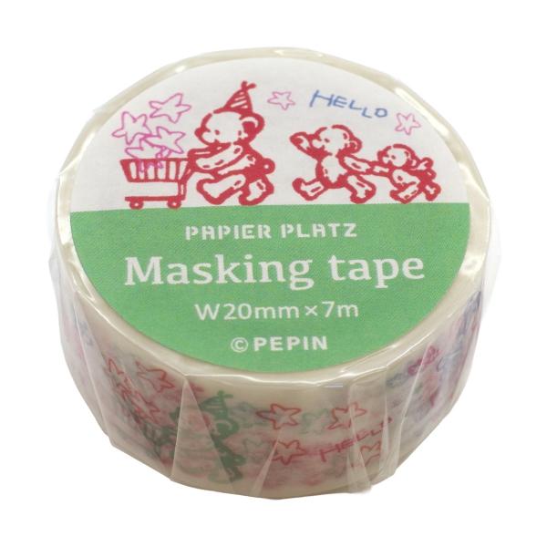 はんこ作家「PEPIN」さんがデザインした、ほのぼのとした可愛らしい柄のマスキングテープです。テープ幅20mm×長さ7m: 600000027270: 200000005949: