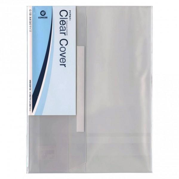 厚手・半透明タイプのビニール製クリアカバー（ブックカバー）。折り返し部分の粘着テープにより、本の厚みに合わせて横幅のサイズを調整することができます。（粘着テープは繰り返し使用可能）背幅約10mmから30mm程度の本やノートにお使いいただけま...