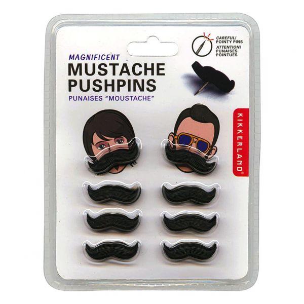 人や動物の顔写真の上に使用すると立派なヒゲが生えて見えるムスターシュプッシュピンです。・8pcsセット・1個当たりサイズ約：横25 × 縦8mm・パッケージサイズ：横134×縦108×厚20（mm）KIKKERLANDオランダ生まれのJan...