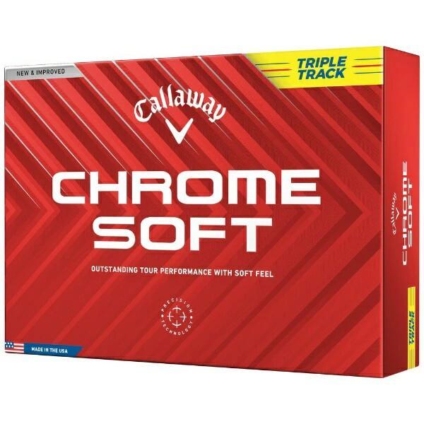 CALLAWAY-CHROME-SOFT-TRIPLE-Y  キャロウェイ Callaway CHROME SOFT トリプル・トラック ゴルフボール 0197193105107