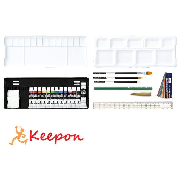 表現の幅が広がるマゼンタ入り！セット内容ターナーPCプレンティMセット13色13本×1ナイロン黒軸3本組×１アクリル定規30cm×1混色カード×1溝引きキャップ付鉛筆×1サイズ：132×338×38ｍｍ（収納時）重量：725g