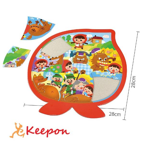 赤ずきんのおはなしパズル！10ピース商品サイズ/285×280×3mm材質：紙