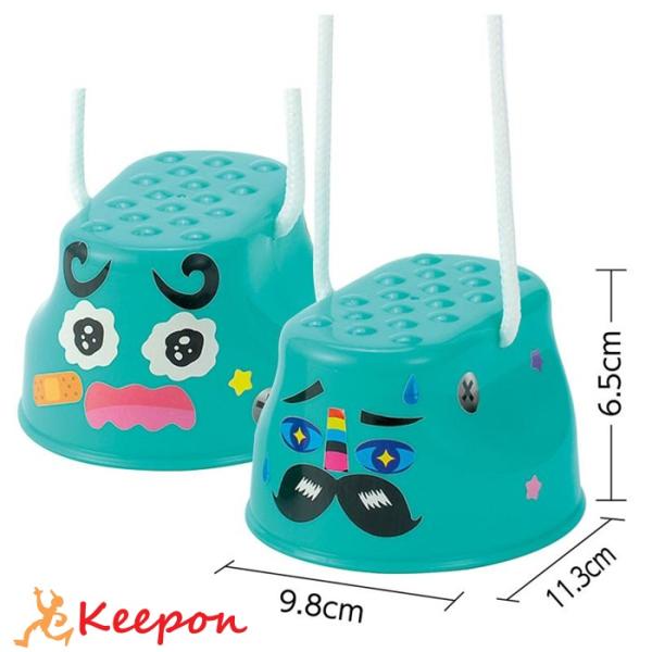 おもしろおかしい顔を自由につくってあそぼう！シール58枚入り商品サイズ/98×113×65mm、ひも：約1.39〜1.41ｍ材質/PP、紙