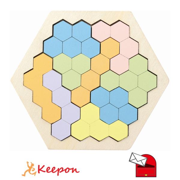 答えが何通りもある木製パズル！遊びながら、頭を鍛えることができる木製パズルです。答えが何種類も存在するので想像力、創造力、集中力を鍛えることができます。かわいいパステルカラーです。商品サイズ/145×127×10mm材質/MDF、ポプラベニヤ