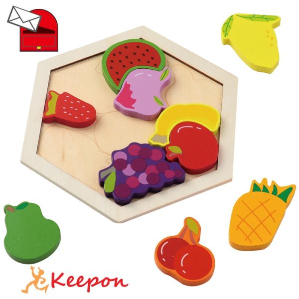 10種類の果物をモチーフにした、あたたかみのあるカラフルな木製パズルです。お子さまが安心して遊べるように、ピースの角を丸く仕上げています。自然素材の優しい質感と安全設計で、親子で一緒に楽しく遊べる知育アイテムです。商品サイズ/190×160...