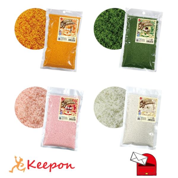 容器に入れるだけ！接着剤やレジンで固めても！フェイクスイーツなどに使える便利なスポンジパウダーです。パフェのトッピングや、容器に入れてスポンジケーキにしたり、様々な使い方ができます。接着剤やレジンで固めることもできます。サイズ：120×20...