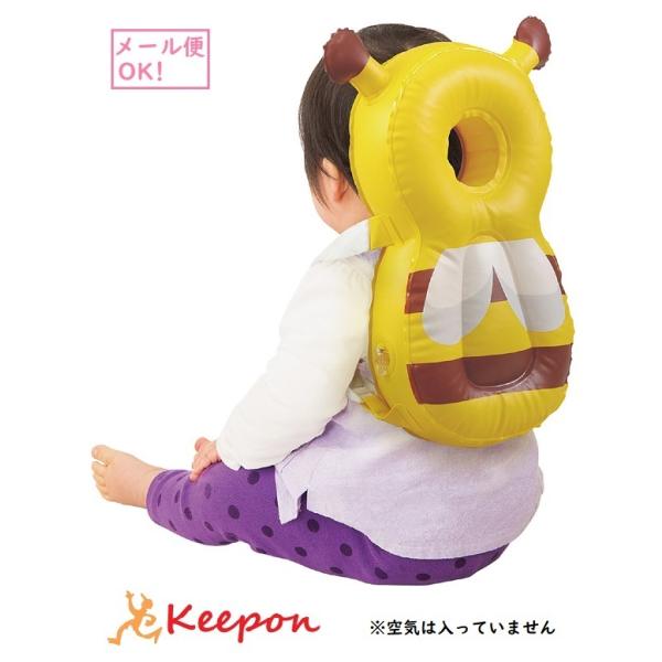 空気でふくらむクッションでごっつん防止！※空気は入っていません。空気入れ等をご利用ください。商品サイズ/310×180×70mm材質/PVC