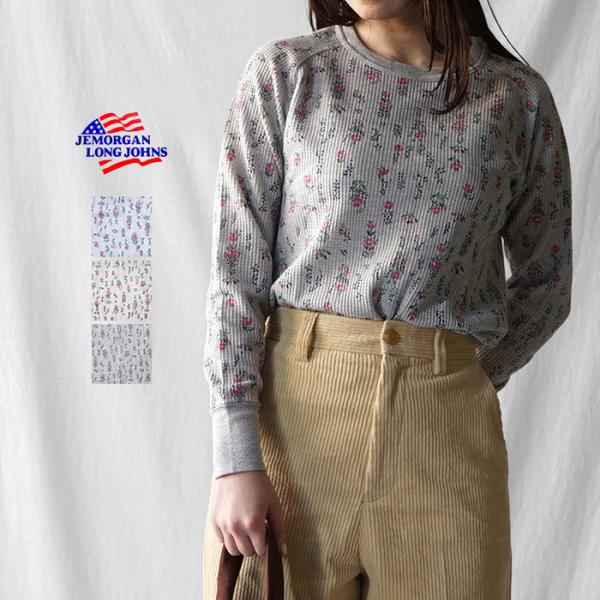 JEMORGAN(ジェイイーモーガン)WAFFLE FLOWER PT RAGLAN L/S TEEワッフル花柄ラグランロングスリーブＴJJEMORGANよりWAFFLE FLOWER PT RAGLAN L/S TEEです。人気の小花柄の...